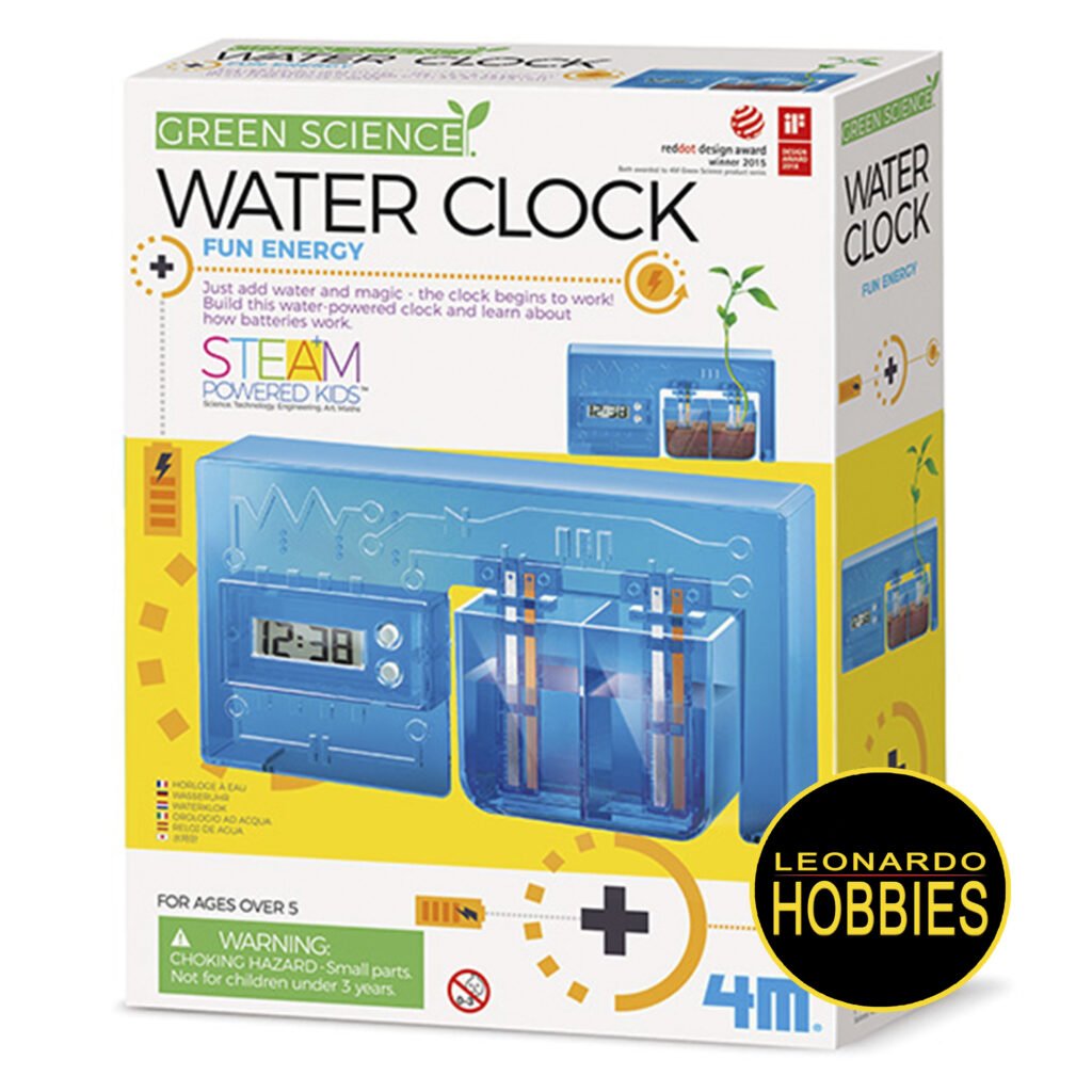 Water Powered Clock 4M 411 – Leonardo Hobbies