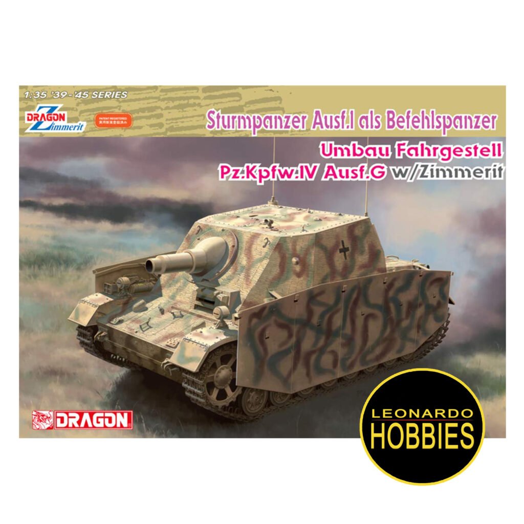 Sturmpanzer Ausf.l als Befehlspanzer w/ZIMMERIT Escala 1/35 Dragon 6819 ...