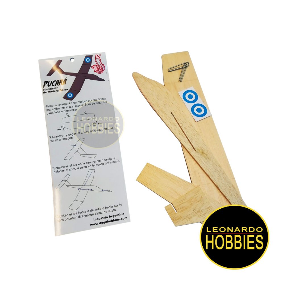 Kit Avión de Madera Balsa «Pucará» D – Leonardo Hobbies