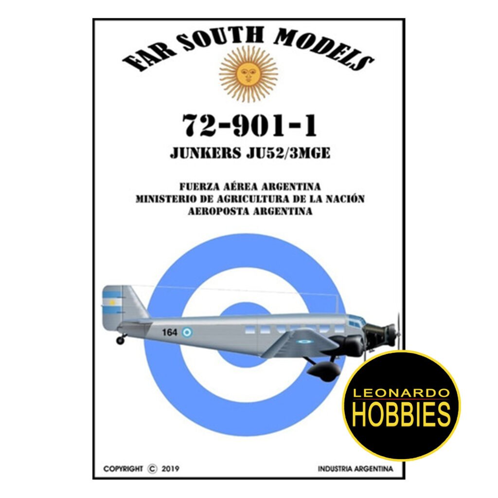 Calcomanías para Junkers Ju-52/3m FAA Escala 1/72 Far South Models 72 ...