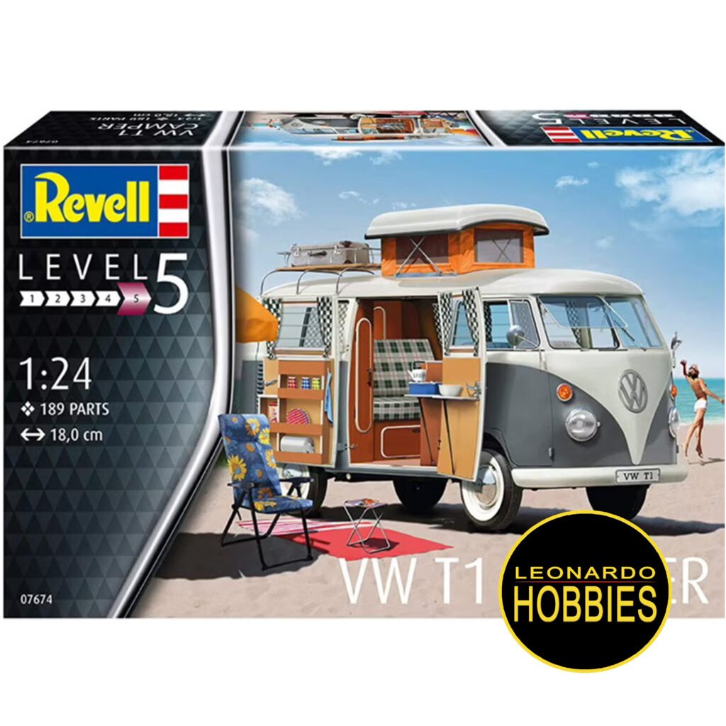 VW T1 Camper Escal 1/24 Revell 7674 – Leonardo Hobbies