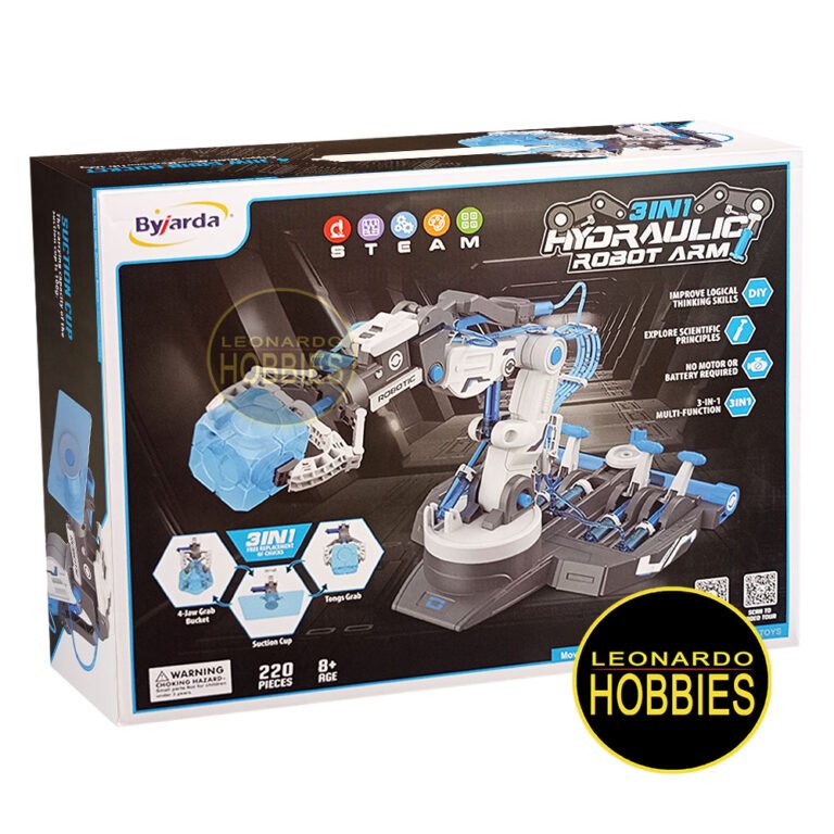 SET 3 EN 1 – Brazo Robótico Hidráulico para Armar STEAM Byjarda Toys ...